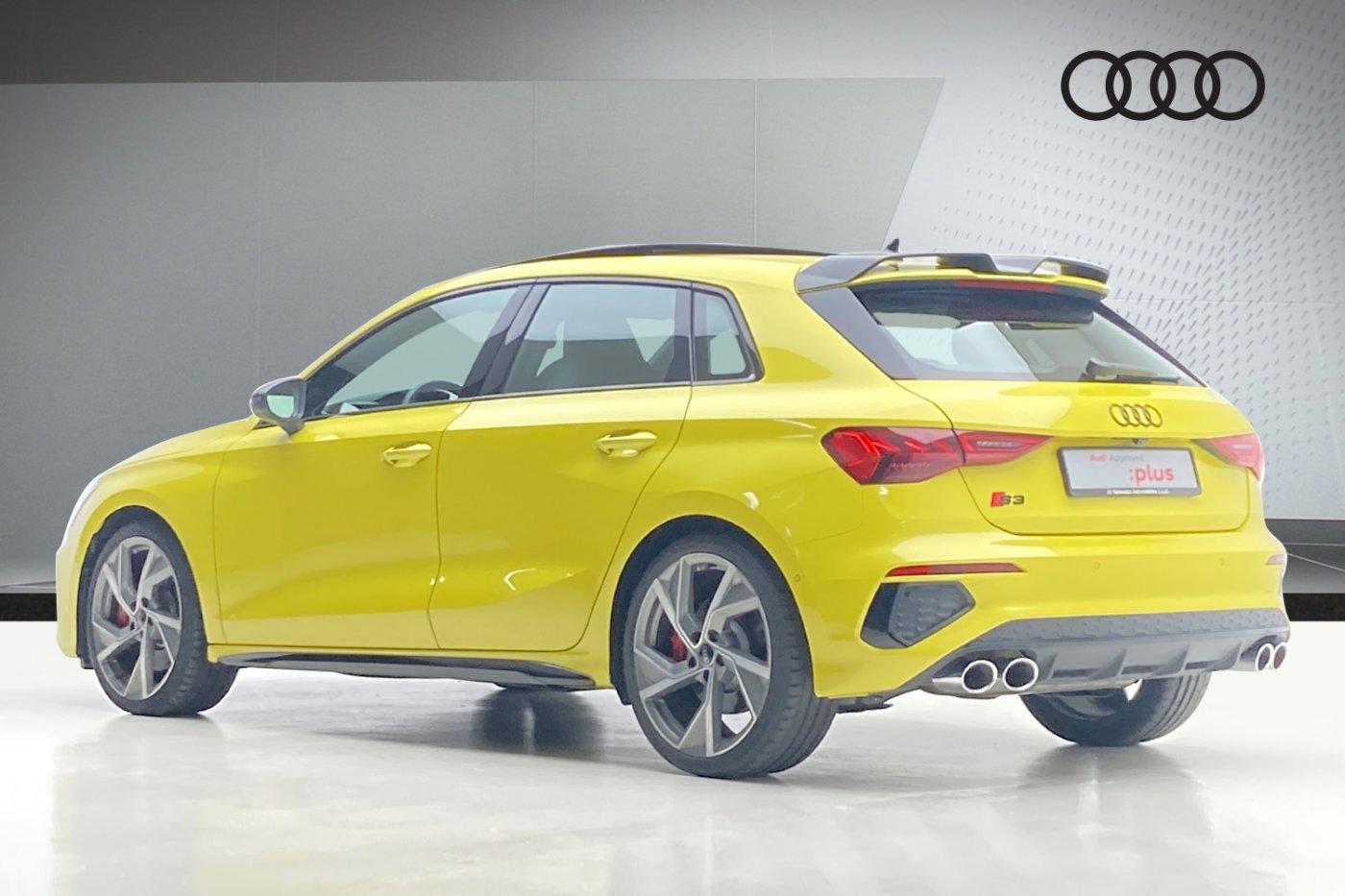 Audi S3 Sportback 2023 | Yellow | Audi Approved :plus | Dubai